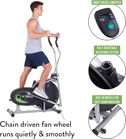 Body Rider Dual Trainer, Ellipticals, Exercise Bikes & Cardio